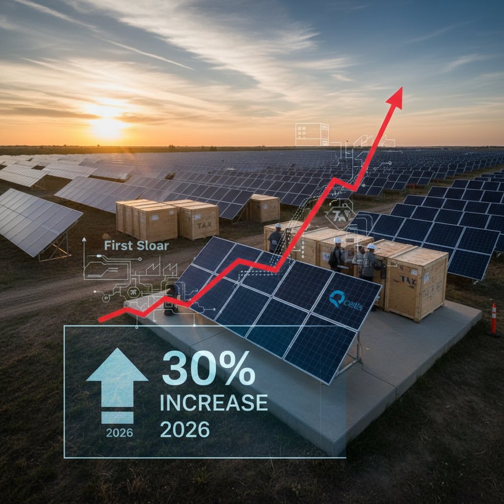 Solar Panel Prices Surge 30% Ahead of 2026 U.S. Tariffs | fistsolar.com ...